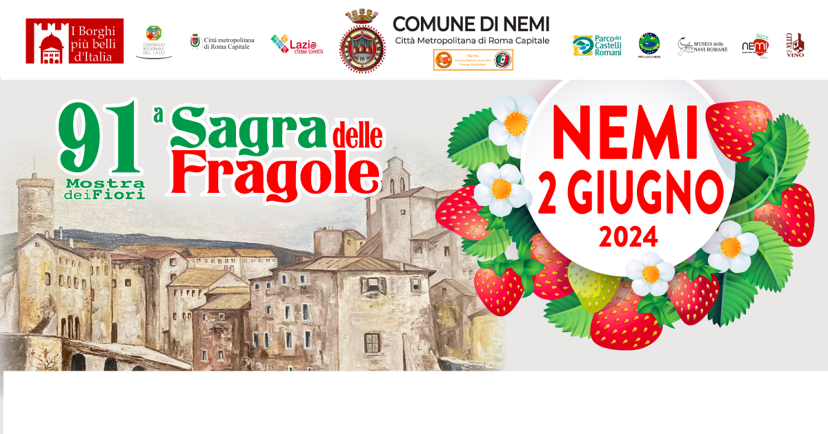 Nemi Entra a Far Parte dei Comuni Più Belli d'Italia e Celebra la 91 ...